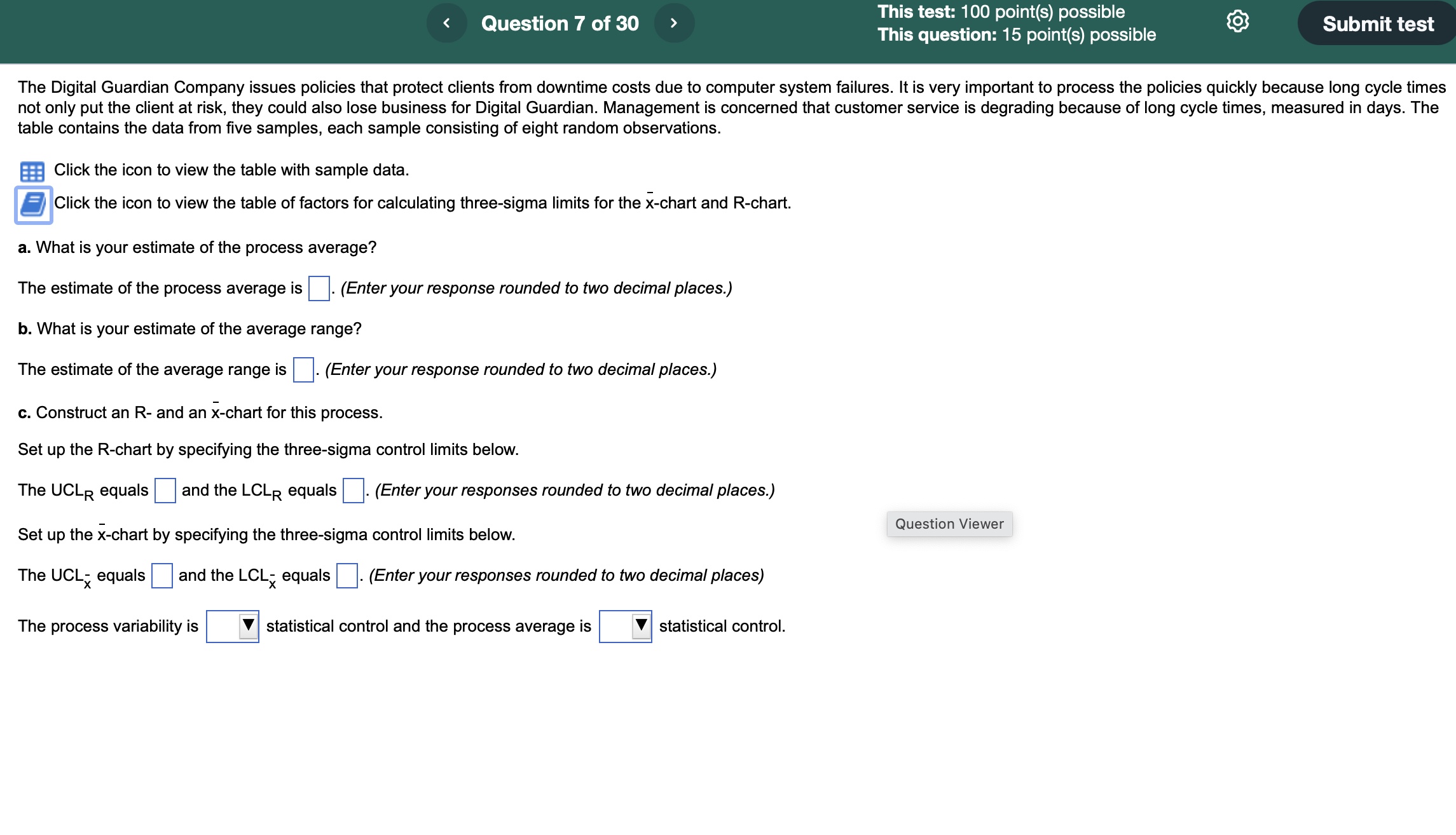 Solved table contains the data from five samples, each | Chegg.com