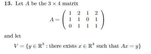 Solved For each subset of a vector space given in Exercises | Chegg.com