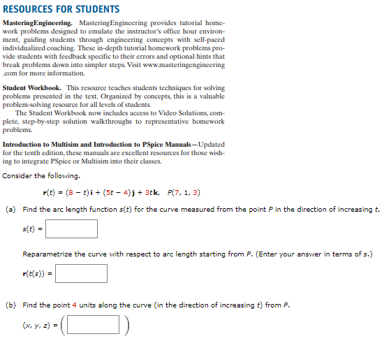 Solved RESOURCES FOR STUDENTS MasteringEngineering. | Chegg.com