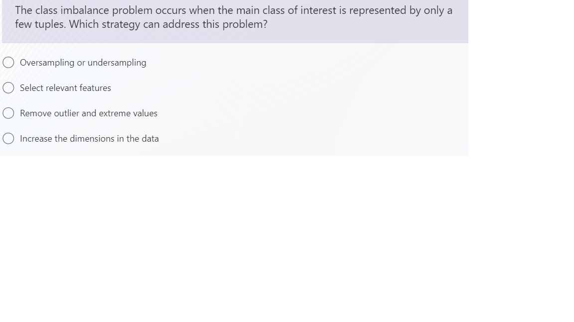 Solved The Class Imbalance Problem Occurs When The Main 
