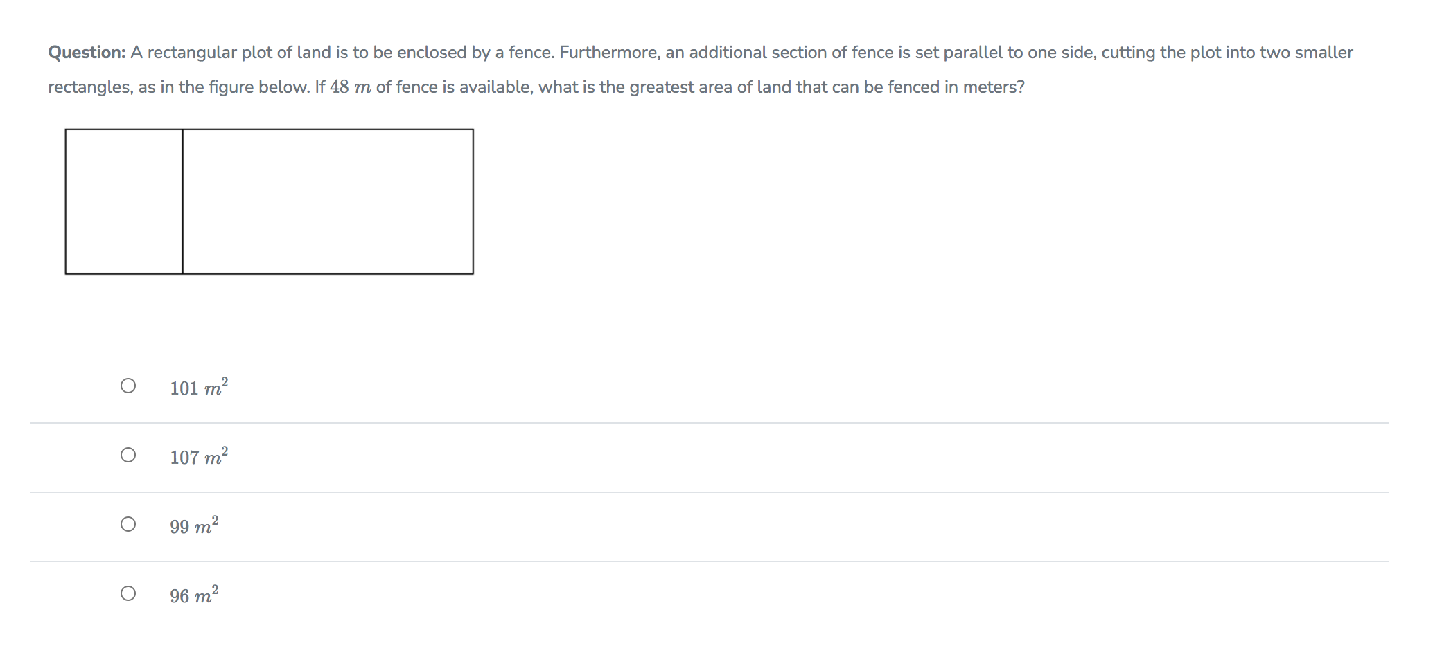 Solved Question: A rectangular plot of land is to be | Chegg.com
