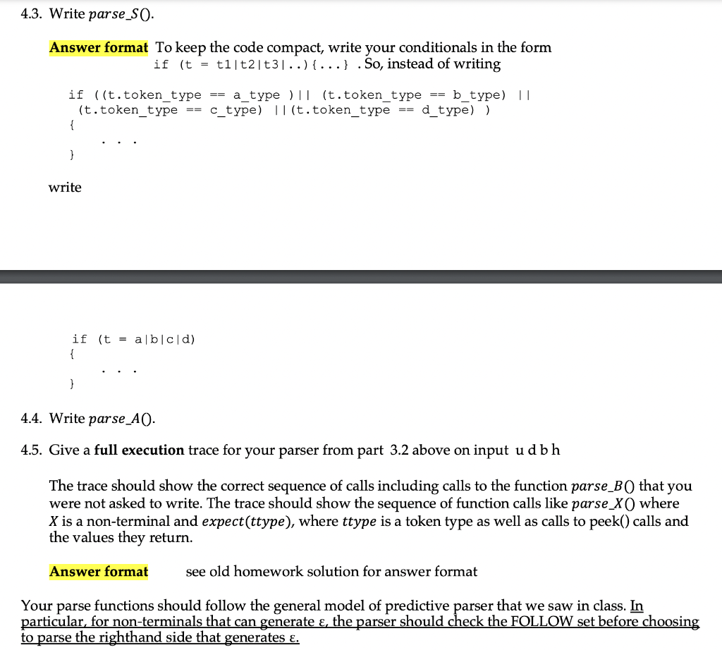 Solved 4. Consider the grammar: | Chegg.com