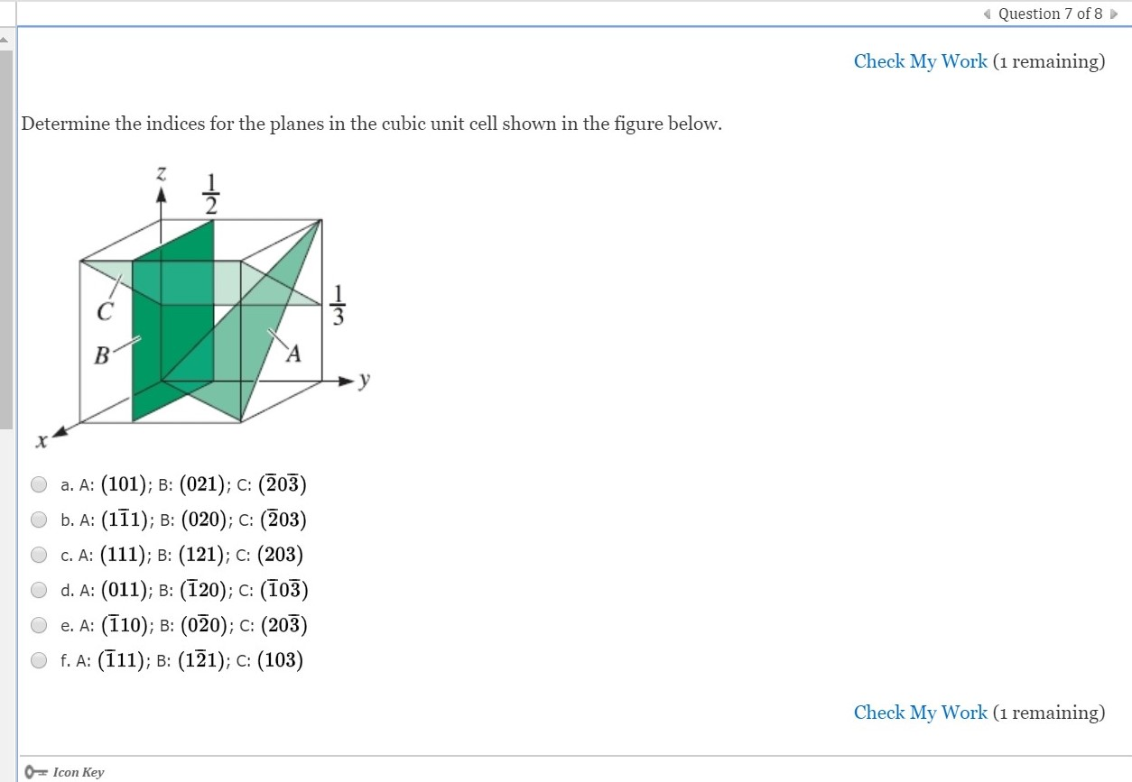 Solved Question 7 of 8 Check My Work (1 remaining) Determine | Chegg.com