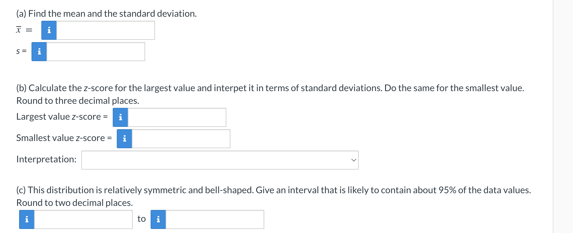 Solved Z-scores for Armspan Use the computer output given | Chegg.com