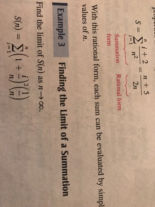 Solved Finding the Limit of a Summation Find the limit of | Chegg.com