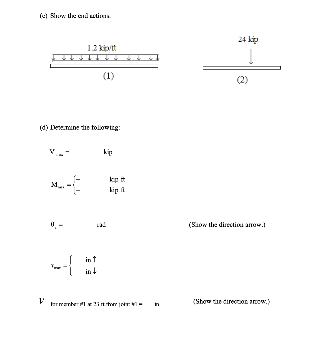 Solved Use the virtual force method to determine θA and vC | Chegg.com