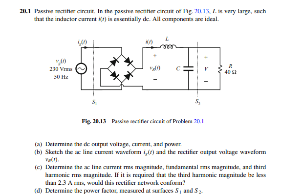 Solved 0.1 Passive rectifier circuit. In the passive | Chegg.com