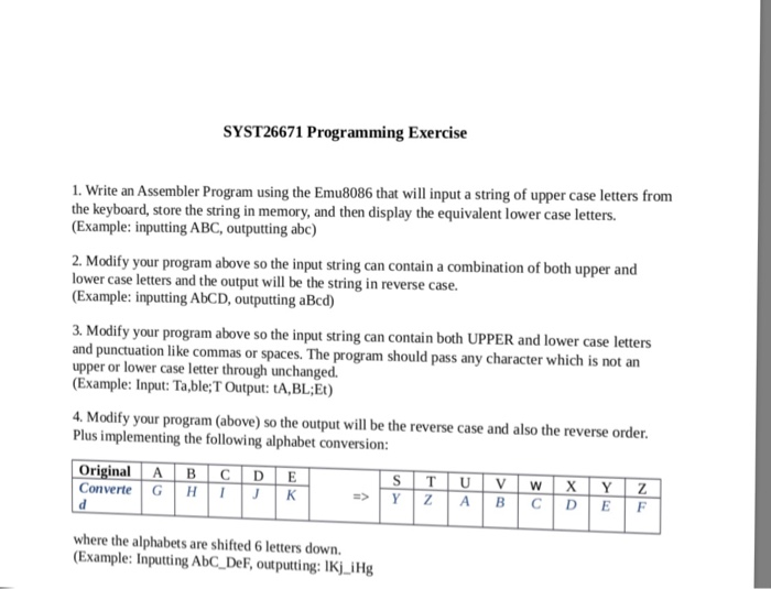 Solved SYST26671 Programming Exercise 1. Write an Assembler | Chegg.com Solved SYST26671 Programming Exercise 1. Write an Assembler | Chegg.com