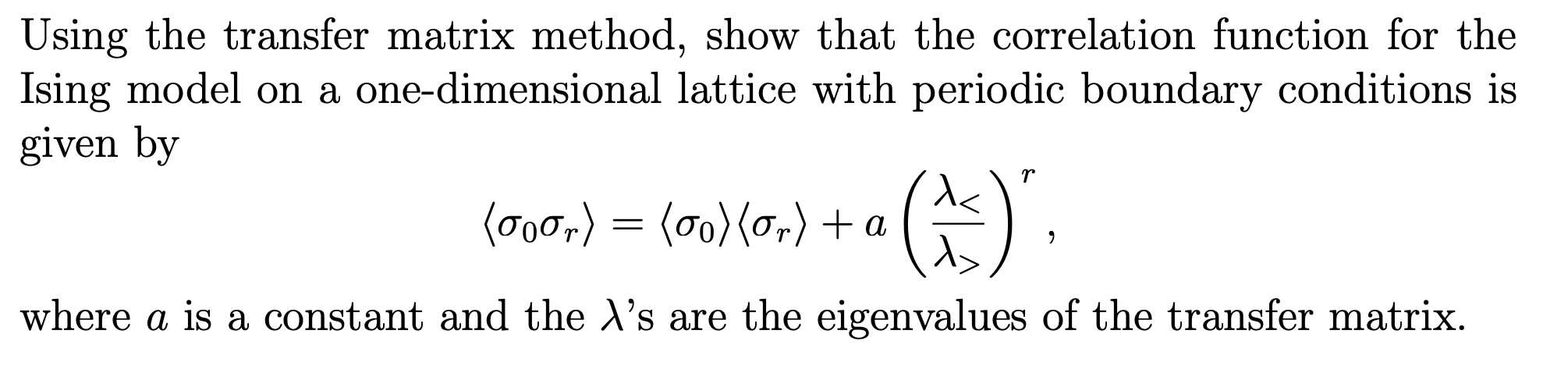 Using the transfer matrix method, show that the | Chegg.com
