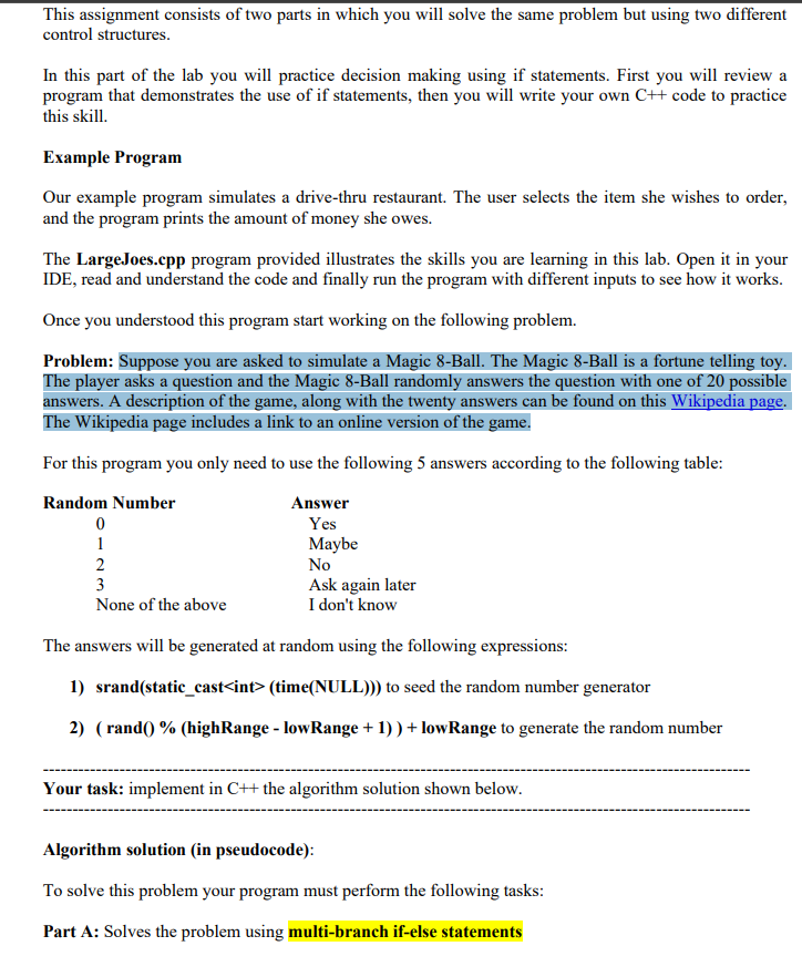 Solved This assignment consists of two parts in which you | Chegg.com