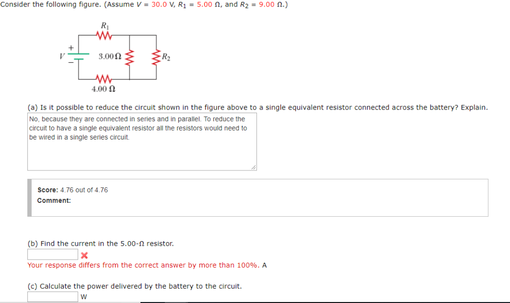 Solved Consider the following figure. (Assume V-30.0 V, | Chegg.com