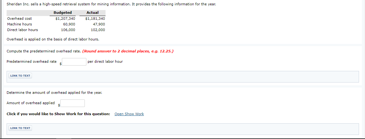 Solved Sheridan Inc. sells a high-speed retrieval system for | Chegg.com