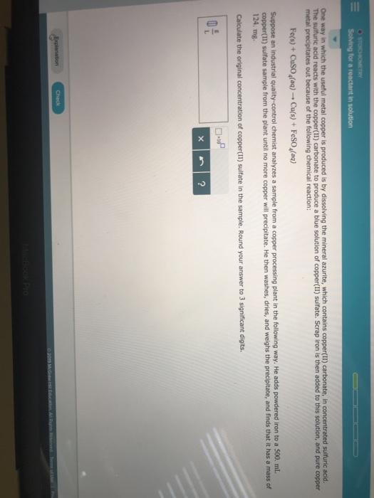 Solved = Soling for a One way in which the useful metal | Chegg.com