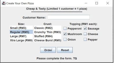 Solved Gui and Event Handling in Java Please write java | Chegg.com