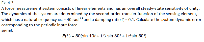 Solved A force measurement system consists of linear | Chegg.com