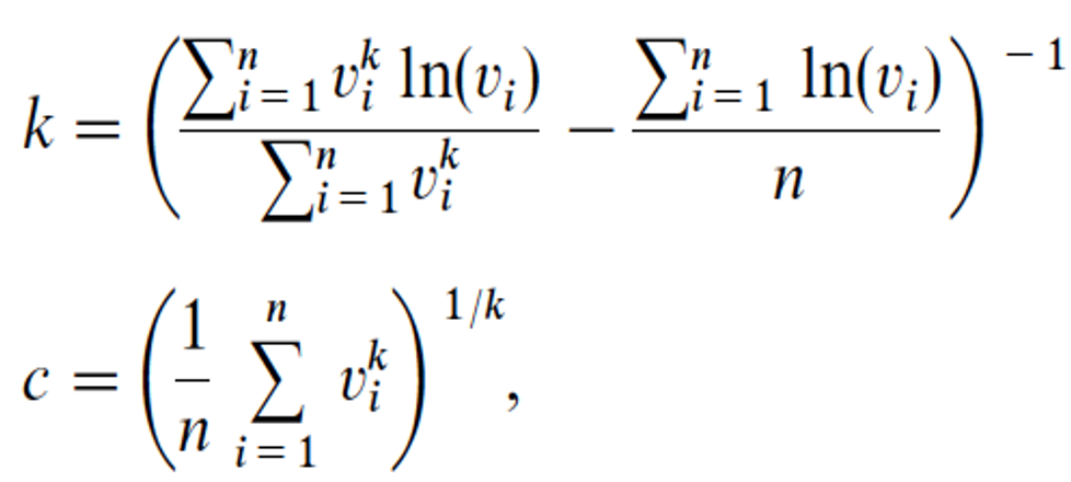 Solved Write a Python code that can solve Weibull parameters | Chegg.com