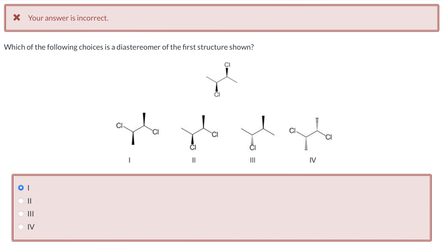 Solved Which of the following choices is a diastereomer of | Chegg.com