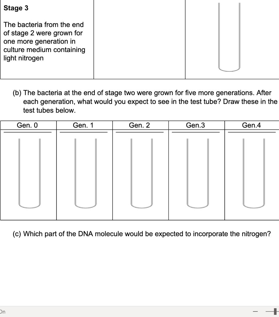 Solved (1) Meselson and Stahl's experiments involved growing | Chegg.com