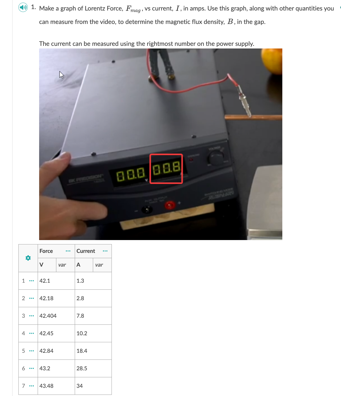 Solved 10) 2. Compare the values for the magnetic field | Chegg.com