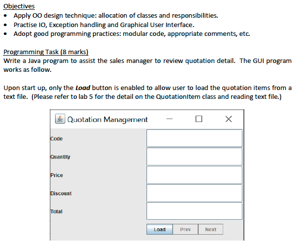 Solved Objectives Apply Oo Design Technique Allocation Of