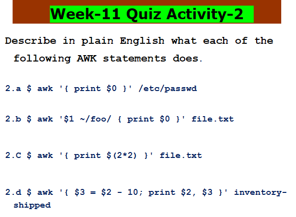 Solved Consider the following input in a file called grades, | Chegg.com