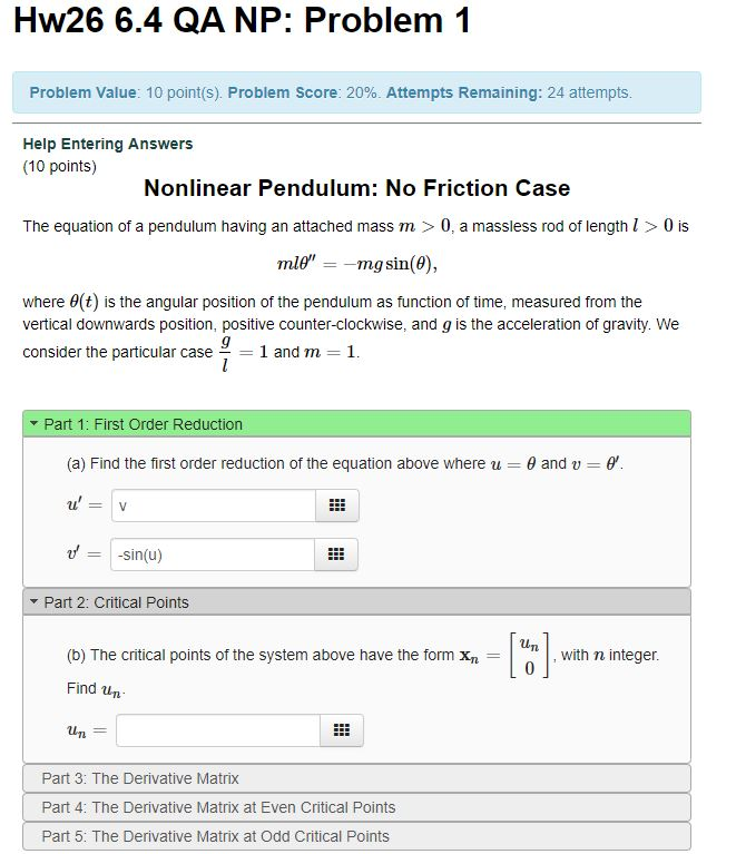 Solved Hw26 6.4 QA NP: Problem 1 Problem Value: 10 point(s). | Chegg.com
