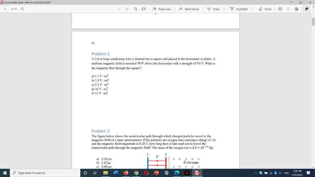 Solved incomplete-exam-with-no-solutions[1].por 2 of 15 Page | Chegg.com