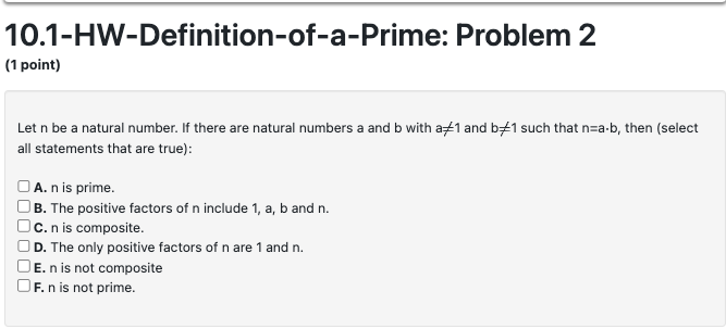 Solved 10.1-HW-Definition-of-a-Prime: Problem 2 (1 point) | Chegg.com