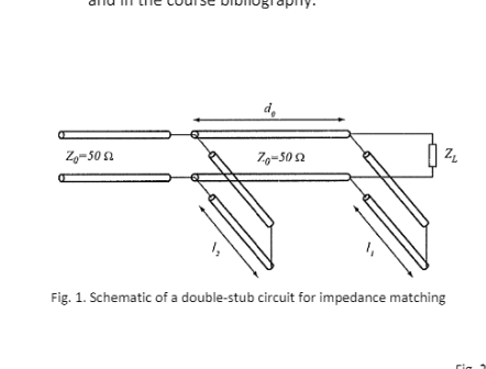 Solved Problem 1: Impedance matching with a double-stub | Chegg.com