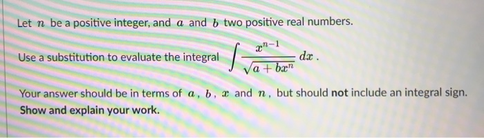 Solved Let n be a positive integer, and a and b two positive | Chegg.com