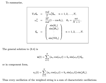 The weighted string is a system in which the mass is | Chegg.com