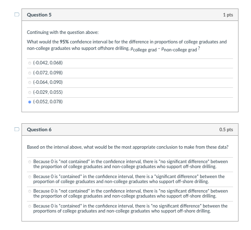 Solved U Question 5 1 pts Continuing with the question | Chegg.com