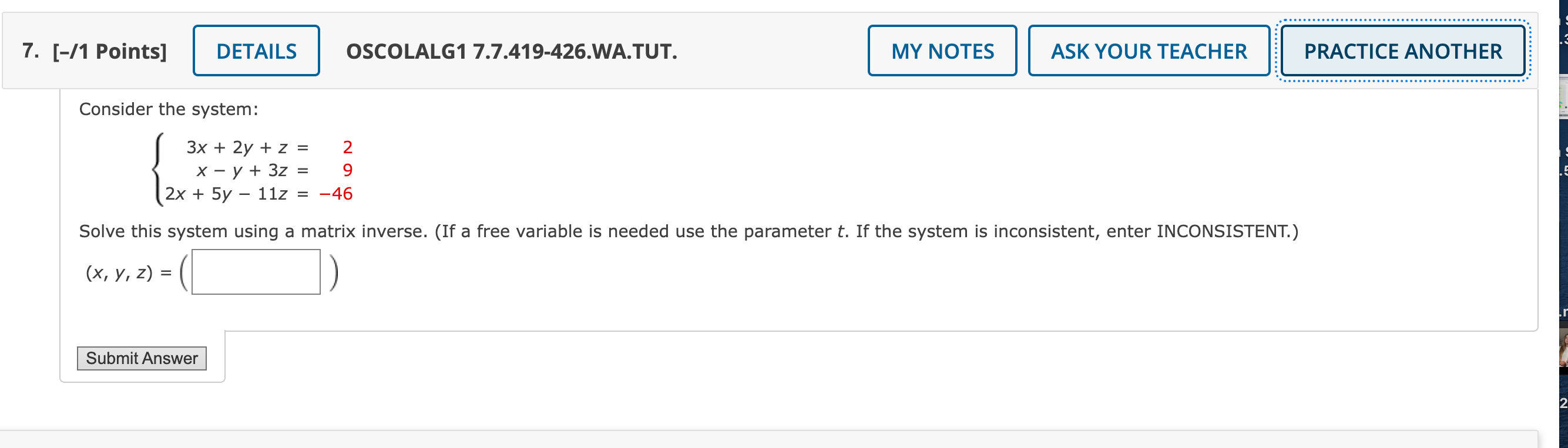 Solved Consider the system: | Chegg.com
