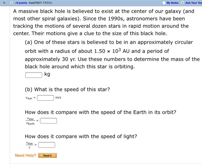 Solved 1. 44 points KatzPSEf1 7 P013. My Notes Ask Your Tea | Chegg.com