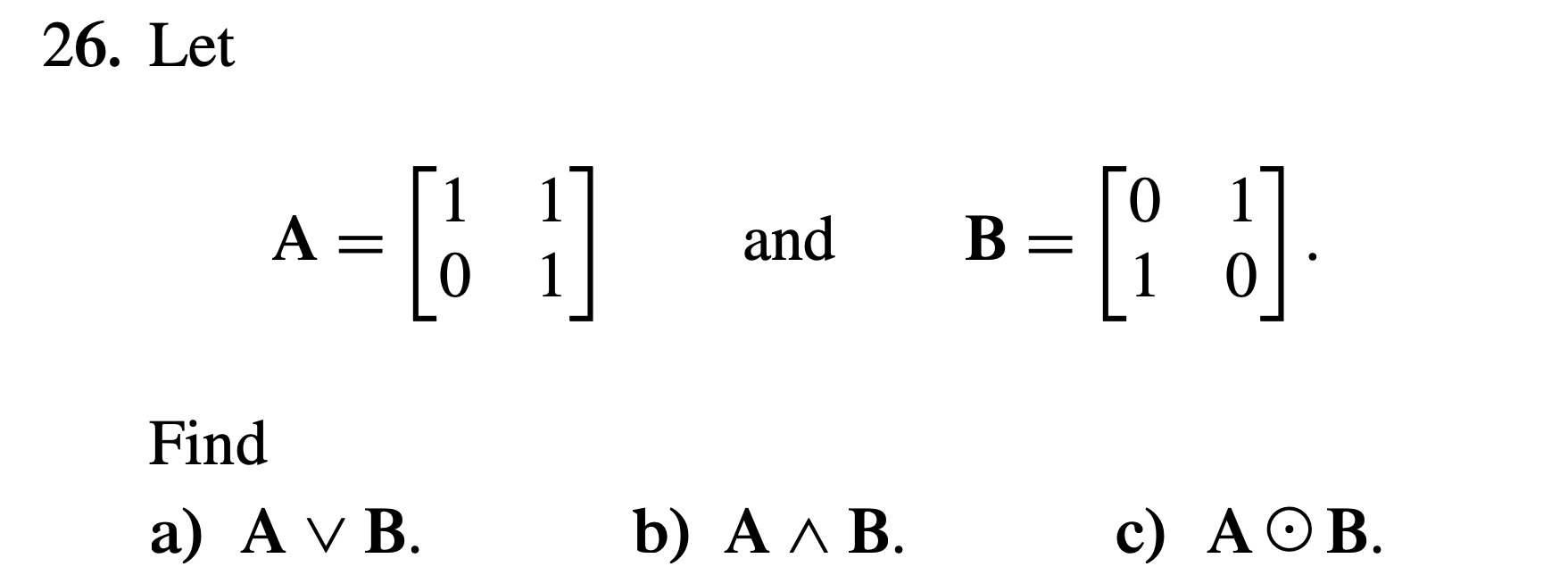 Solved 26 Let A C And B C Io Find A A V B B A B Chegg
