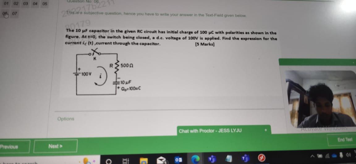 Solved The 10μF capacitor in the given RC circuit has | Chegg.com