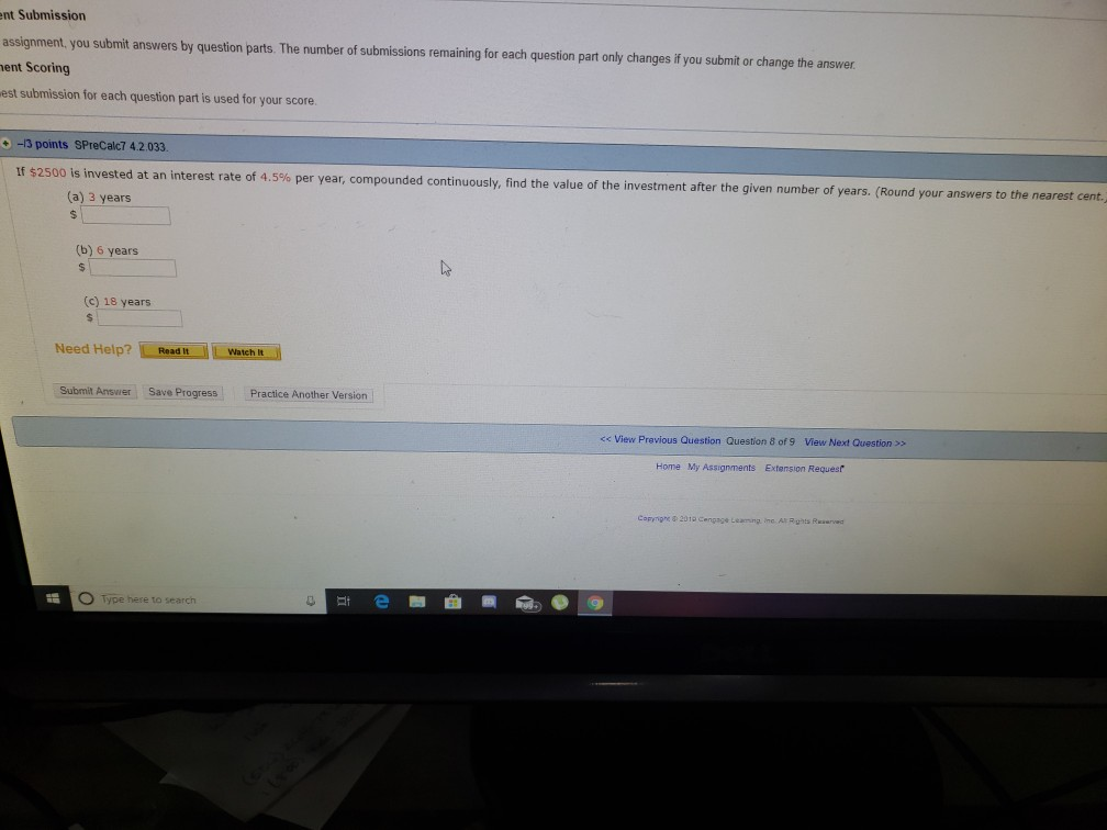 Solved nt Submission assi men you submit answersby | Chegg.com
