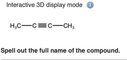 Solved Interactive 3D display mode HCCC CH3 Spell out the | Chegg.com