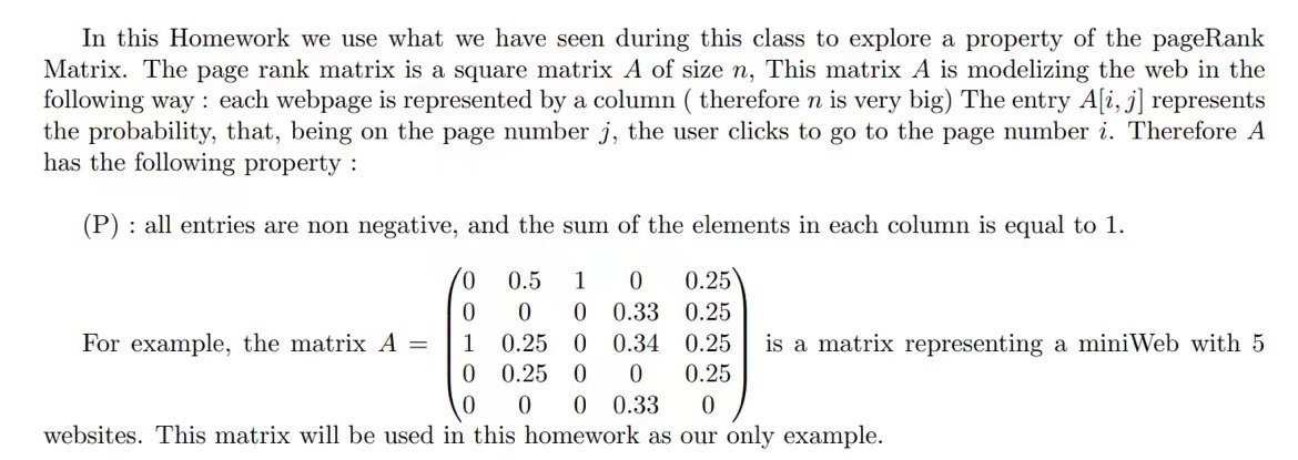 Solved In this Homework we use what we have seen during this | Chegg.com