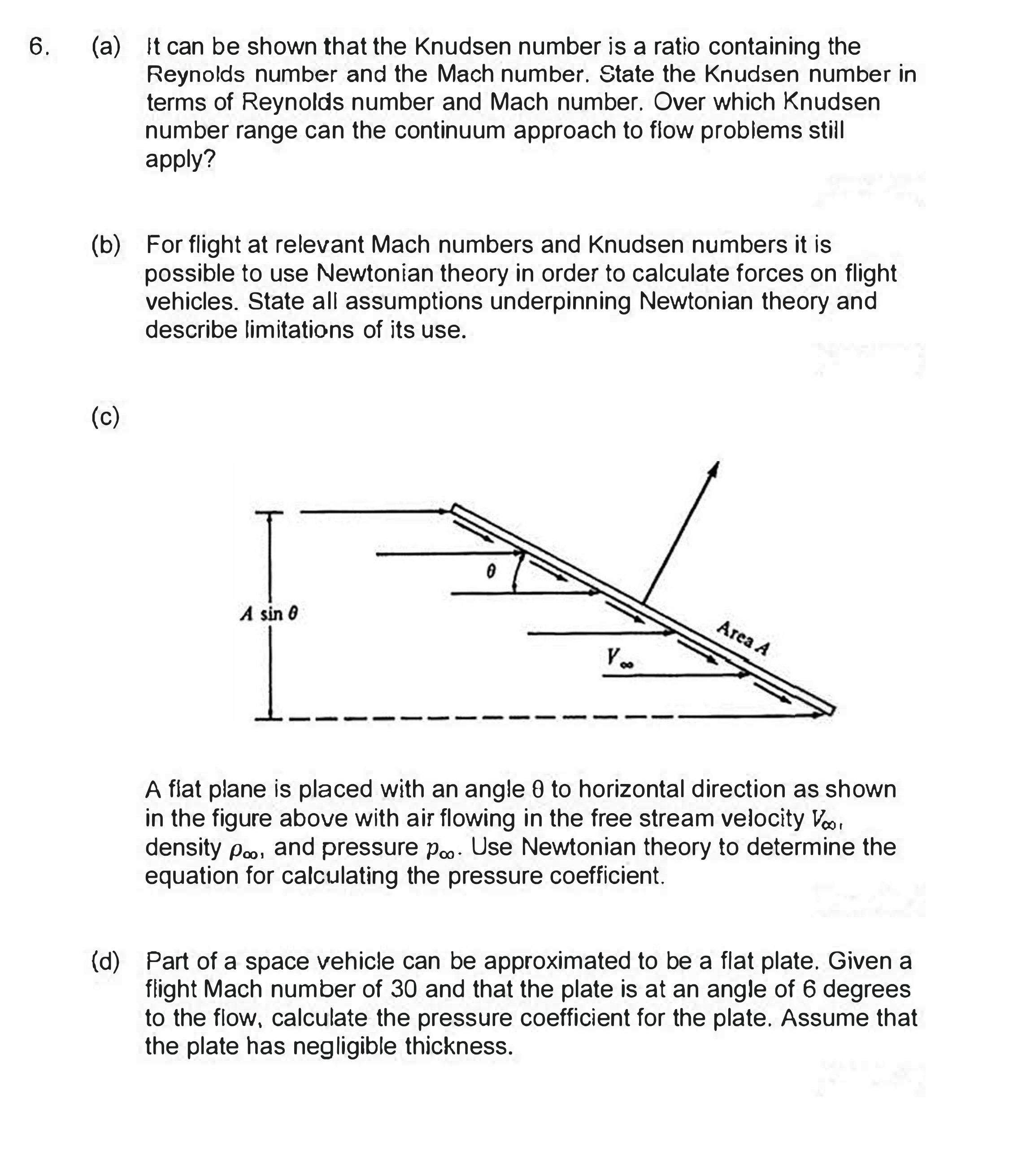 Solved (a) ﻿It can be shown that the Knudsen number is a | Chegg.com