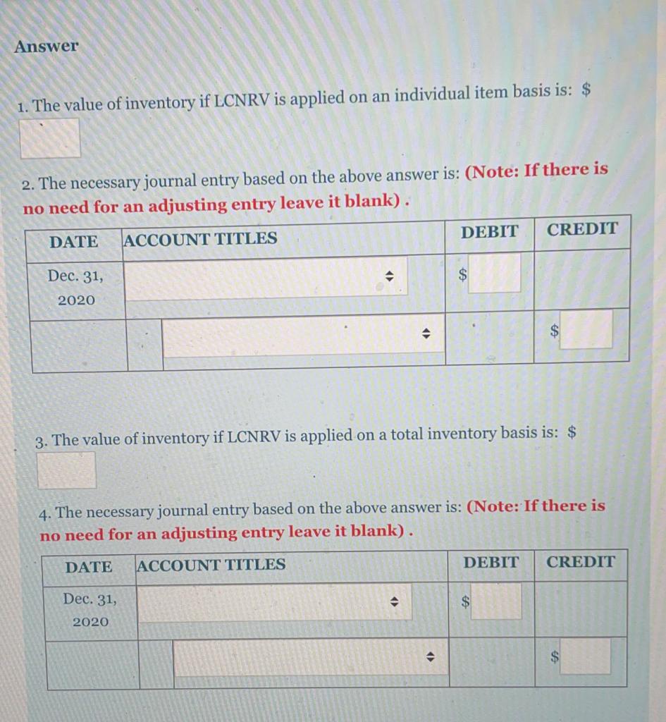 Solved Rover Company uses the LCNRV method to determine the | Chegg.com