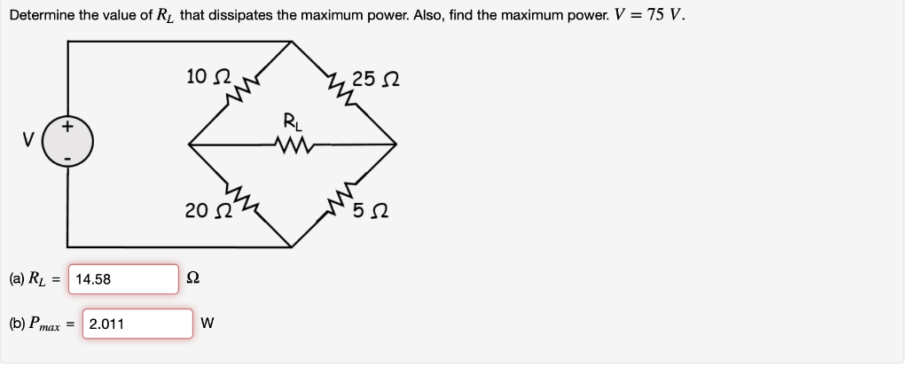 Solved Determine the value of RL that dissipates the maximum | Chegg.com