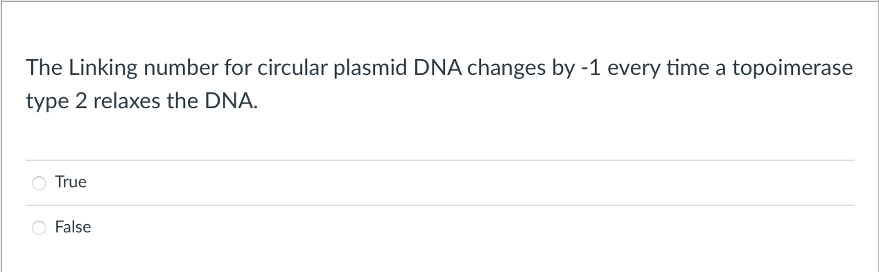 Solved The Linking number for circular plasmid DNA changes | Chegg.com