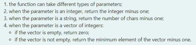 Solved 1. the function can take different types of | Chegg.com