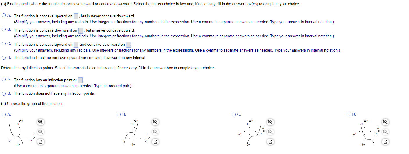 Solved Complete parts (a) through (c) for the following | Chegg.com