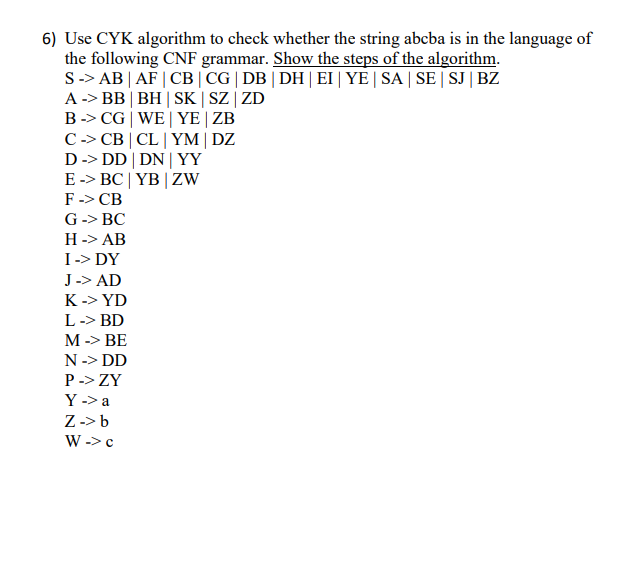 Solved 1) Design a context-free grammars for the language: | Chegg.com
