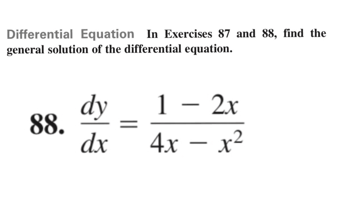 Solved Differential EquationIn Exercises 87 and 88, find the | Chegg.com