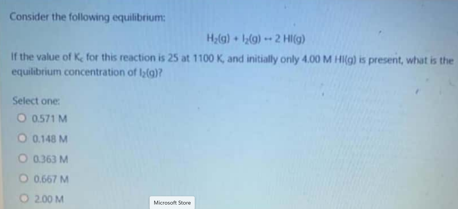 Solved Consider the following equilibrium: H2( g)+I2( | Chegg.com