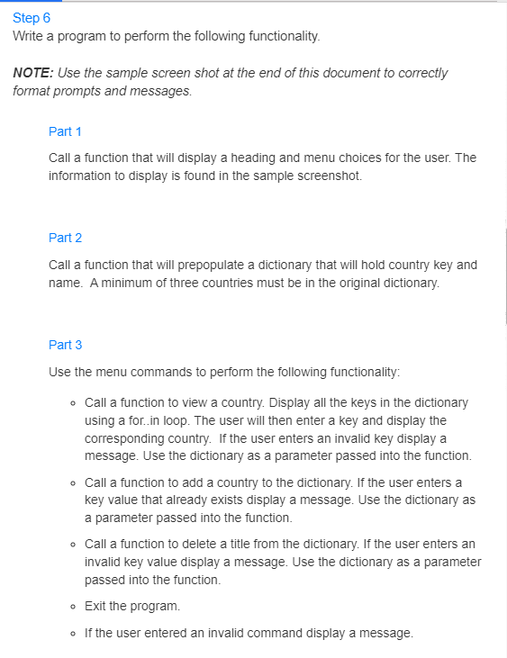 Solved Write a program to perform the following | Chegg.com