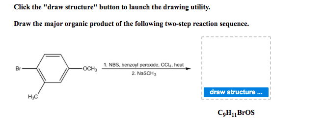 Solved Click the "draw structure" button to launch the | Chegg.com